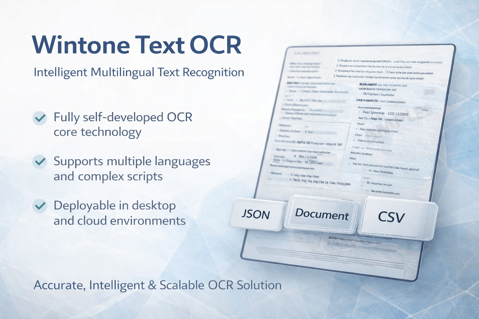 Wintone Text OCR: Intelligent Multilingual Text Recognition